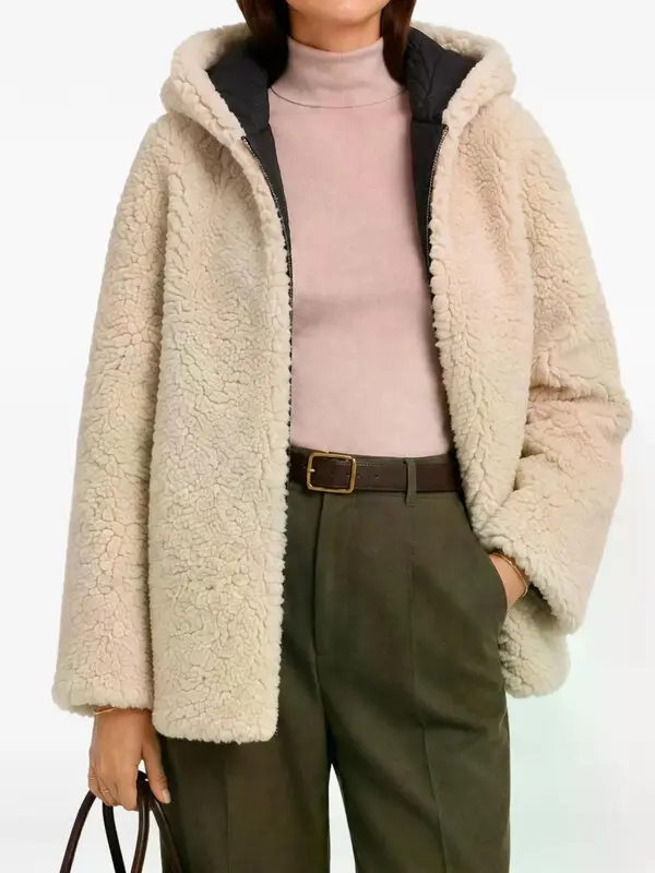 LA ROSE Reversible Shearling Jacket
