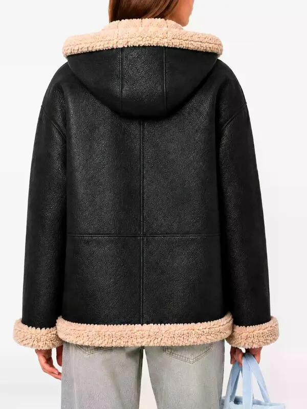 LA ROSE Reversible Shearling Jacket