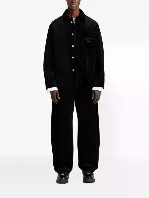 Givenchy Couture Seam Overshirt In Corduroy