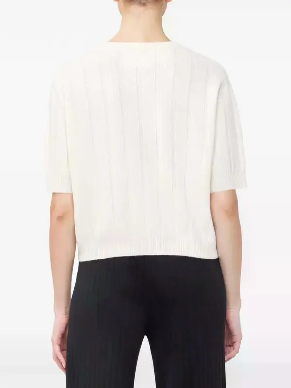 LISA YANG Idun Ribbed-knit Cardigan