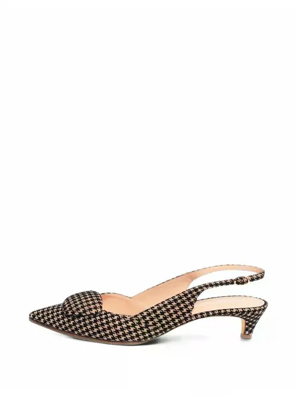 Rupert Sanderson Houndstooth Slingback Pumps