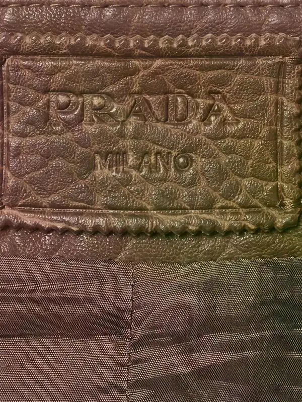 Prada A-line Leather Mini Skirt