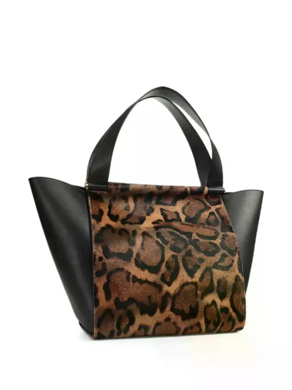 SERGIO ROSSI Arbor Leopard-print Tote Bag
