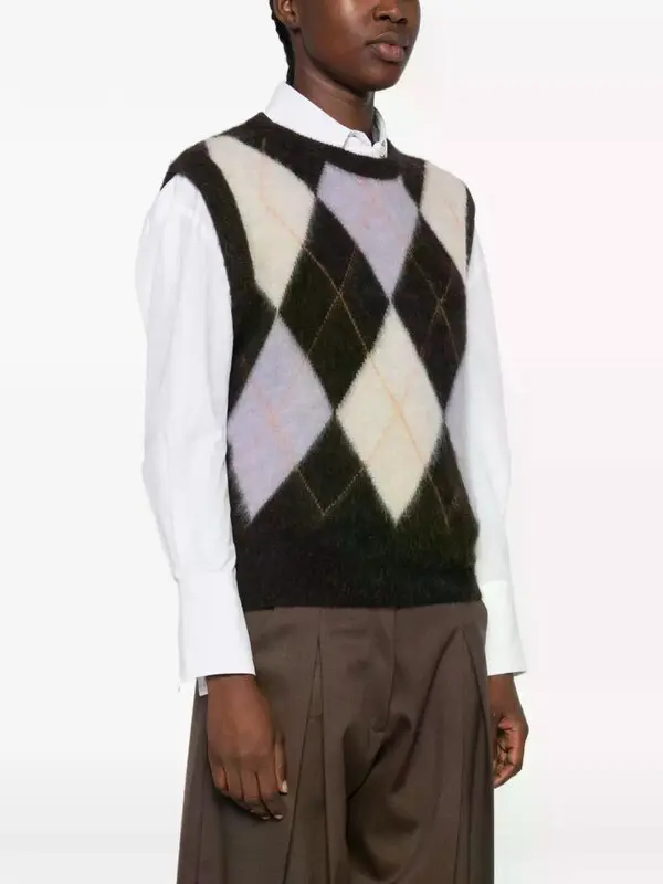 DANIELE FIESOLI Argyle-pattern Vest