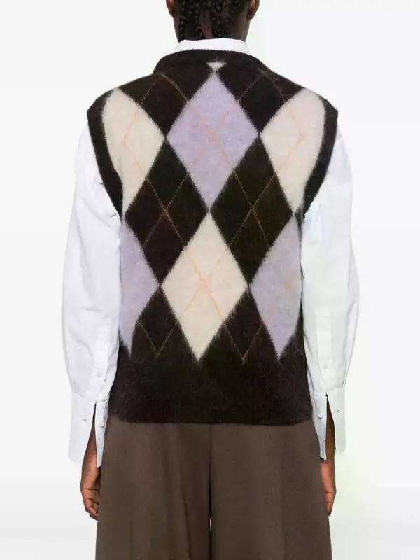 DANIELE FIESOLI Argyle-pattern Vest