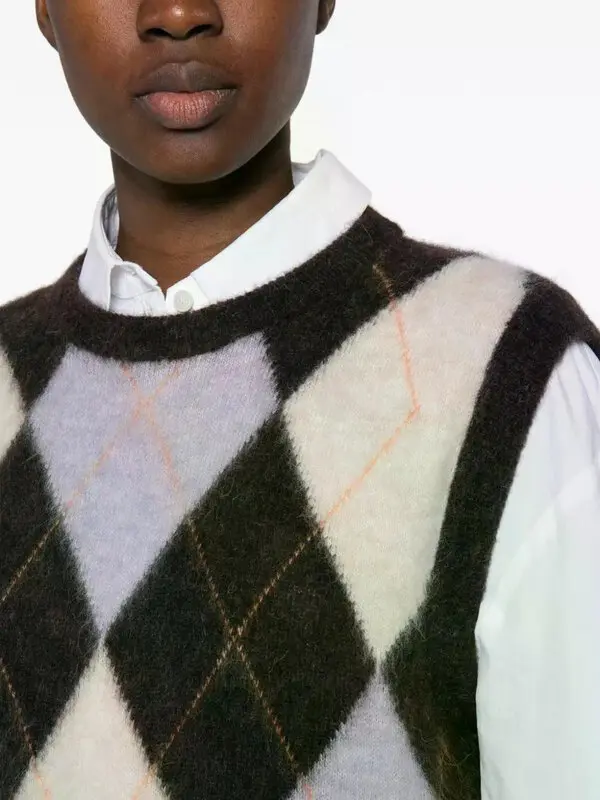 DANIELE FIESOLI Argyle-pattern Vest