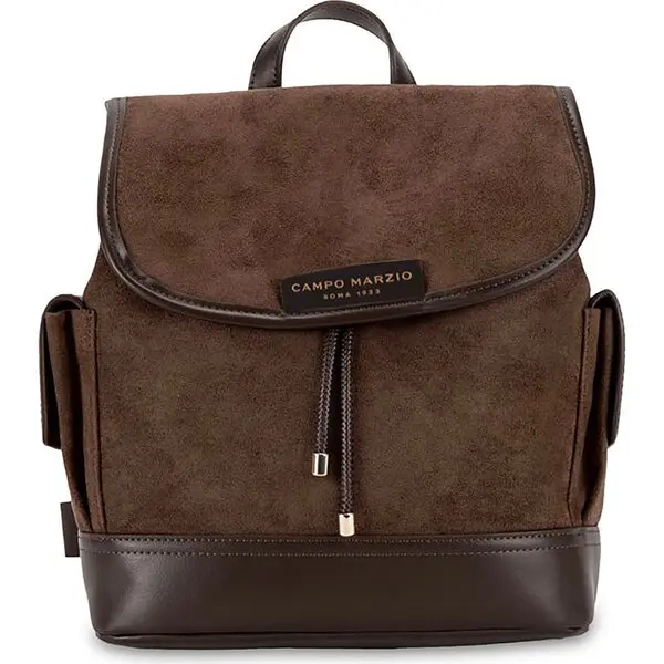 CAMPO MARZIO ROMA 1933 Terra Suede-effect Backpack With Drawstring Closure - Brown