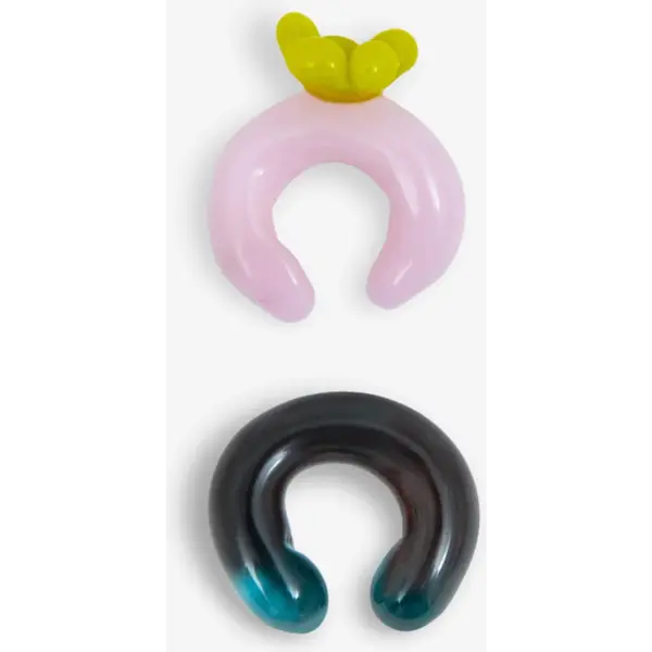 CAJAL Selene Earcuff - Teal/grey/pink