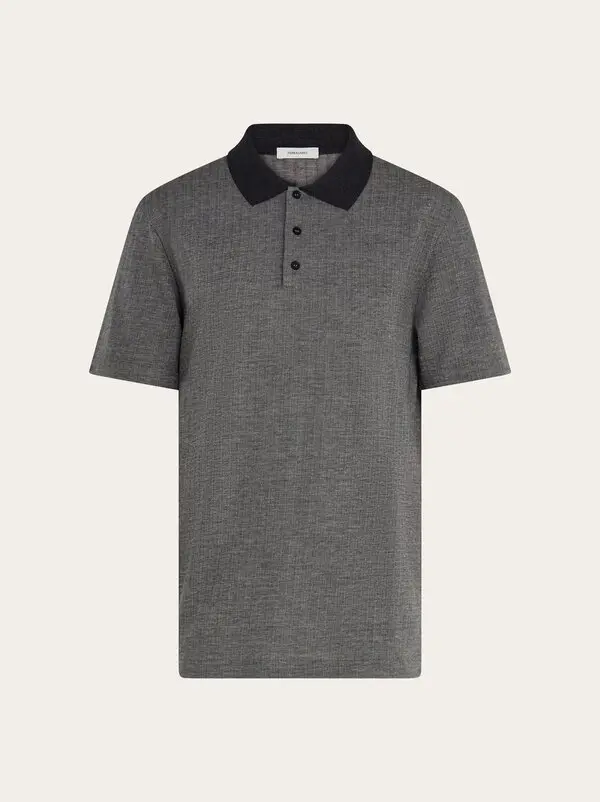 FERRAGAMO Wool And Cotton Polo Shirt