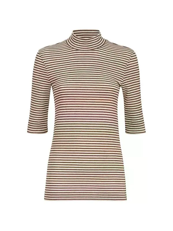 Brunello Cucinelli Striped Monili T-shirt - Neutrals