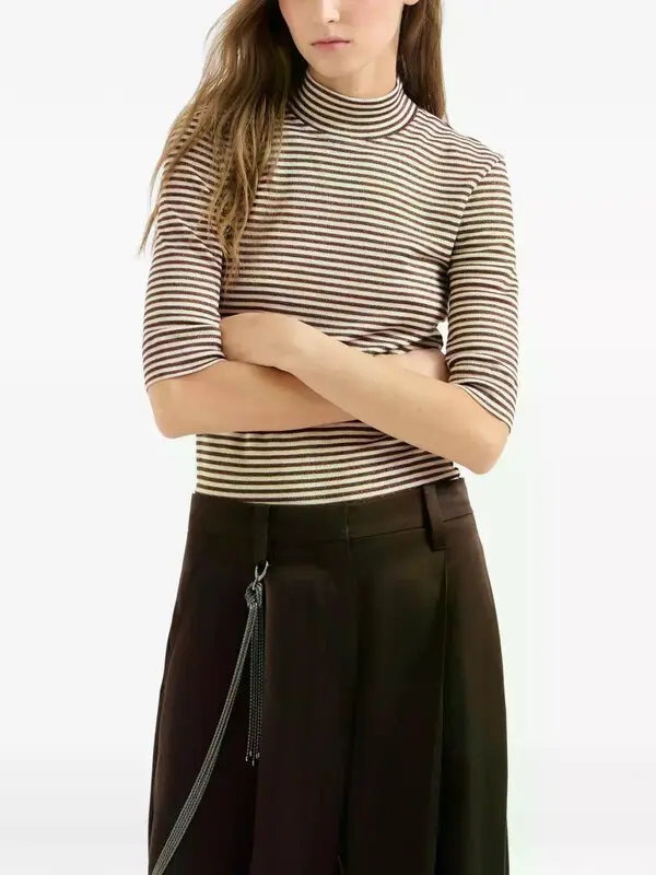 Brunello Cucinelli Striped Monili T-shirt