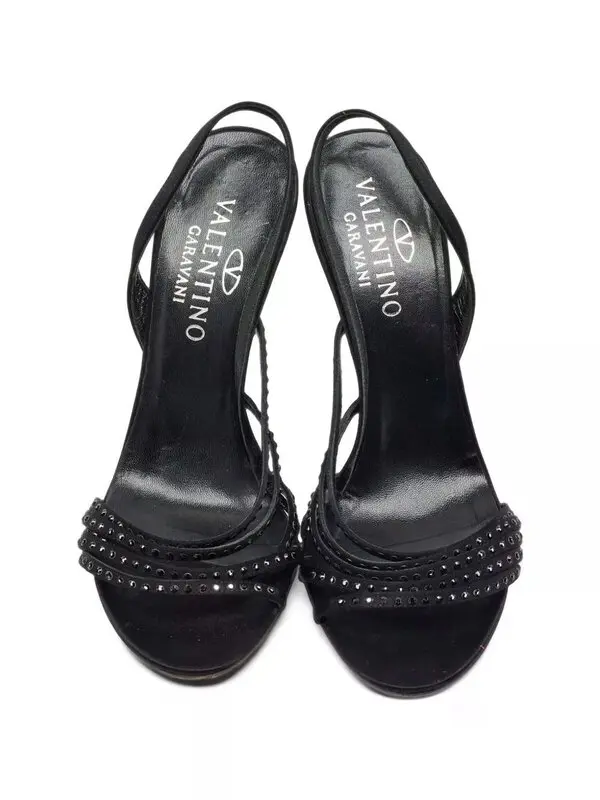 Valentino Garavani Crystal-embellished Slingback Sandals