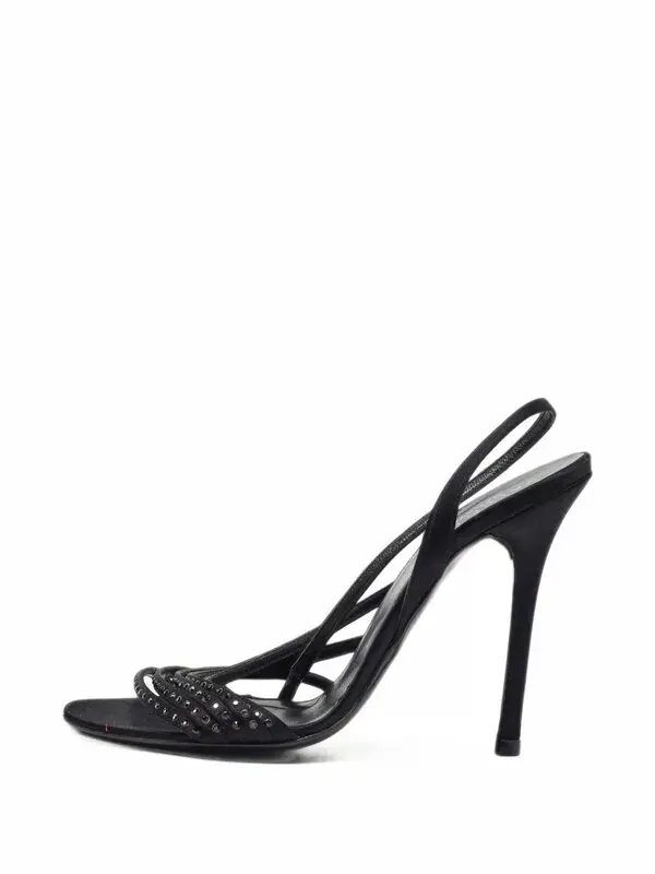 Valentino Garavani Crystal-embellished Slingback Sandals