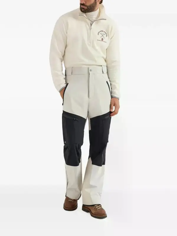 Brunello Cucinelli Mountain Performance Salopettes In Bonded Taffeta With Logo