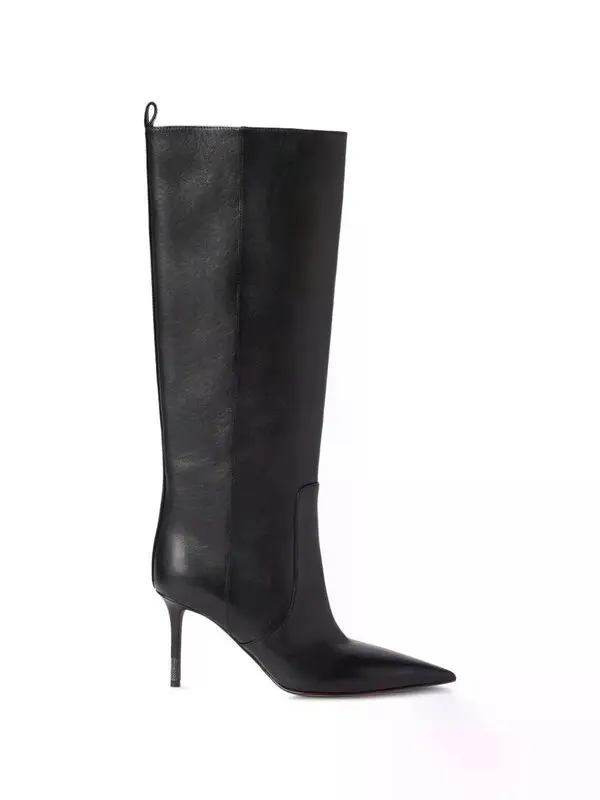 Brunello Cucinelli Riding Leather Boots With Monili - Black