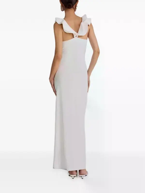MAYGEL CORONEL Sortillegio Ruffled Flower-detail Maxi Dress