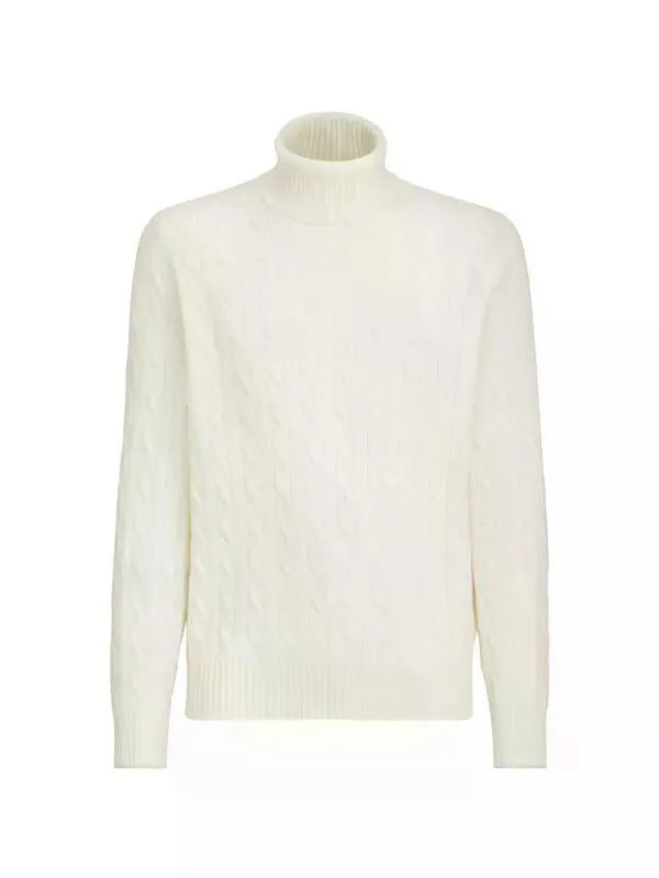 Brunello Cucinelli Cashmere Cable-knit Turtleneck Sweater