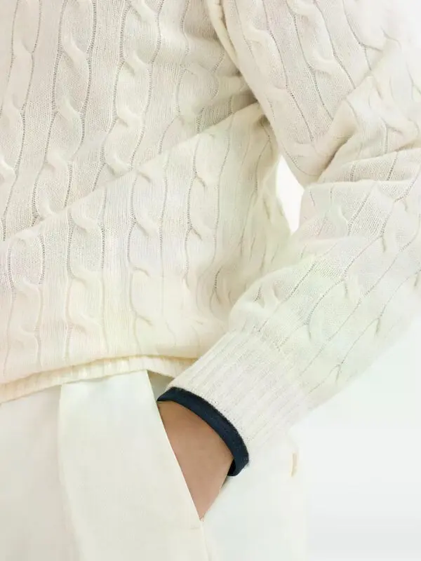 Brunello Cucinelli Cashmere Cable-knit Turtleneck Sweater