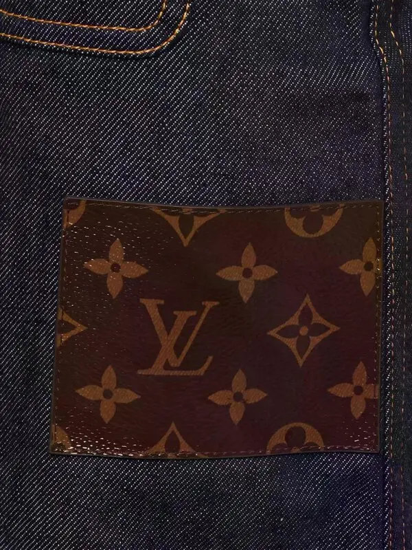 LOUIS VUITTON Front-zip Straight Mini Skirt