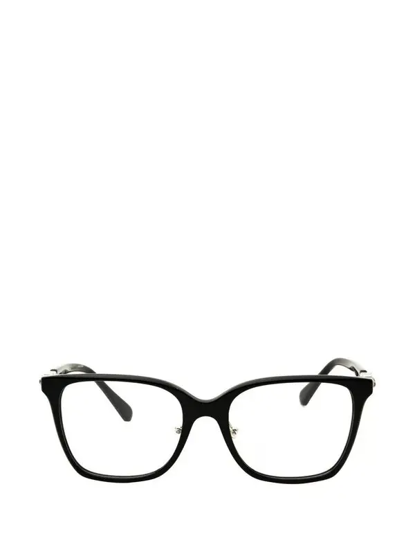SWAROVSKI Crystal-embellished Rectangle-frame Glasses - Black