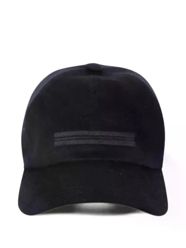 Zegna Navy Oasi Cashmere Baseball Cap - Blue
