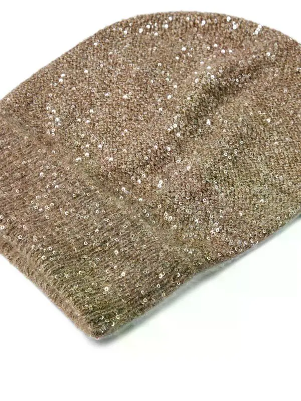 Brunello Cucinelli Dazzling Texture Mohair And Wool Knit Beanie