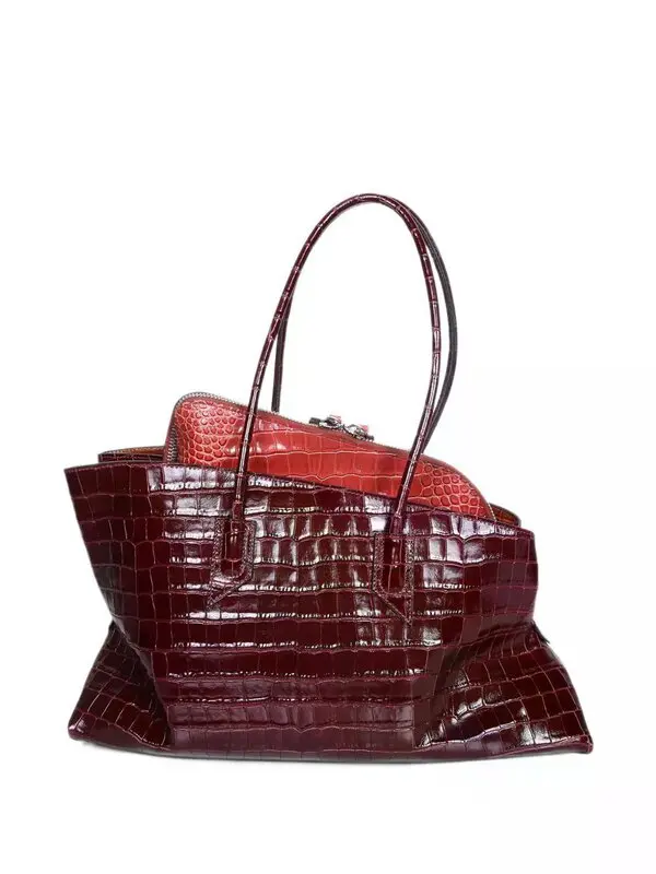 Attico La Passeggiata Medium Faded Bordeaux Top Handle