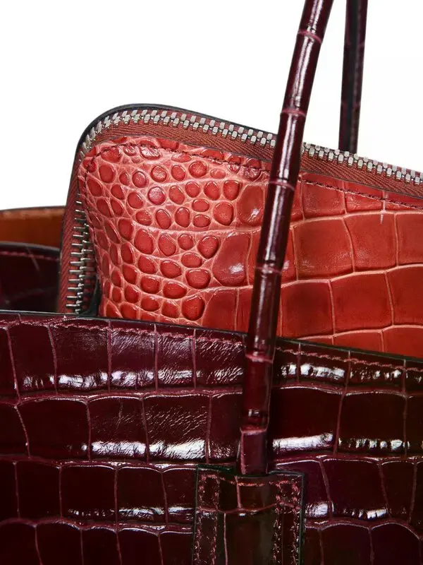 Attico La Passeggiata Medium Faded Bordeaux Top Handle