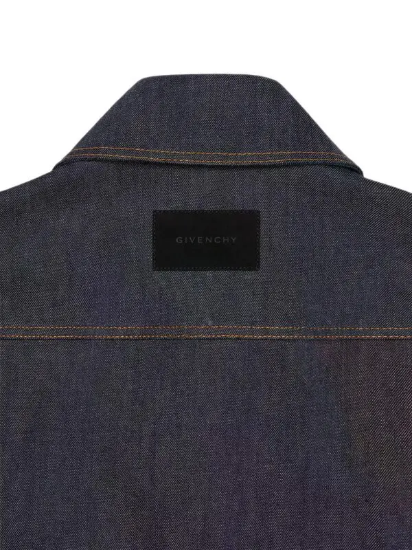 Givenchy Trapeze Jacket In Raw Denim