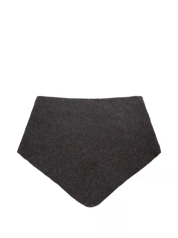 DANIELE FIESOLI Fine-knit Snood Scarf - Grey
