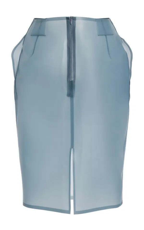 FERRAGAMO Vinyl Knee Skirt