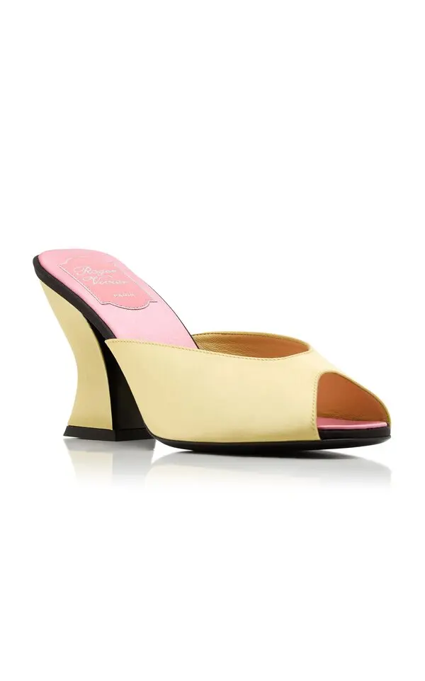 ROGER VIVIER Belle Vivier Mules - Yellow