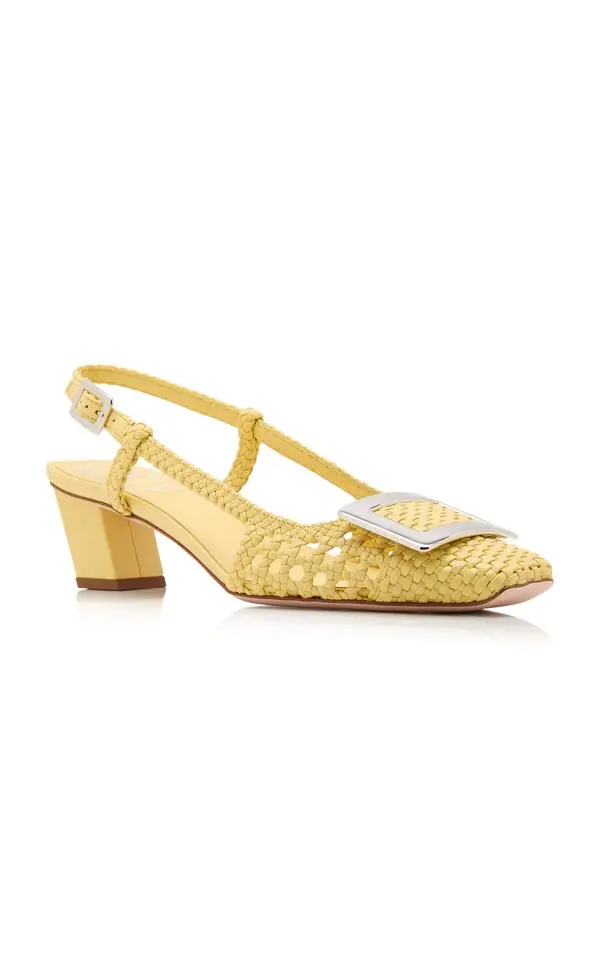 ROGER VIVIER Belle Vivier Braided Slingback Pumps