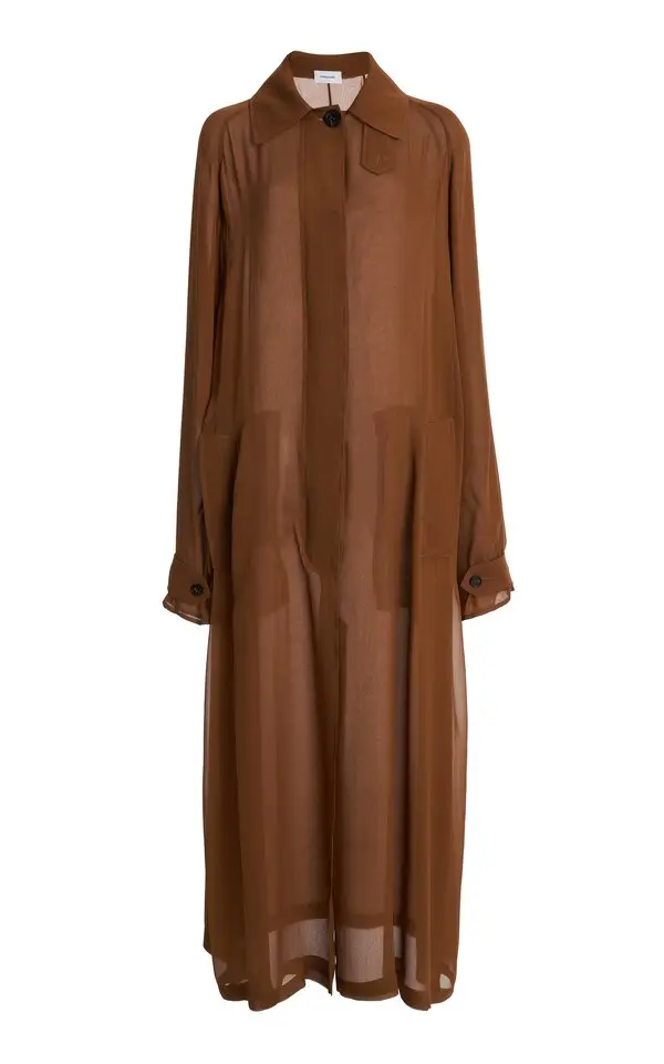 FERRAGAMO Silk Trench Coat