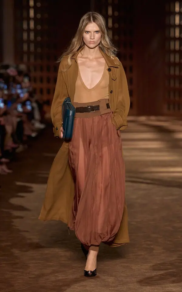 FERRAGAMO Silk Trench Coat