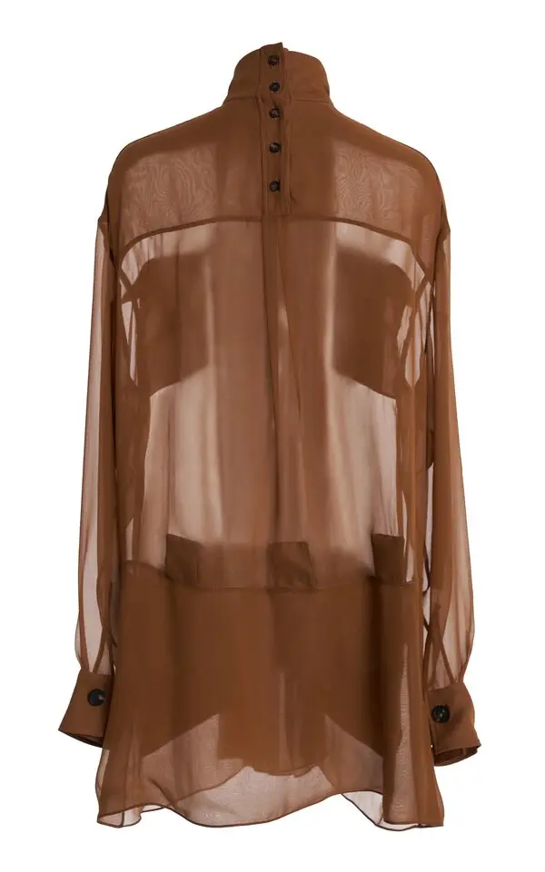 FERRAGAMO Silk Utility Mini Dress
