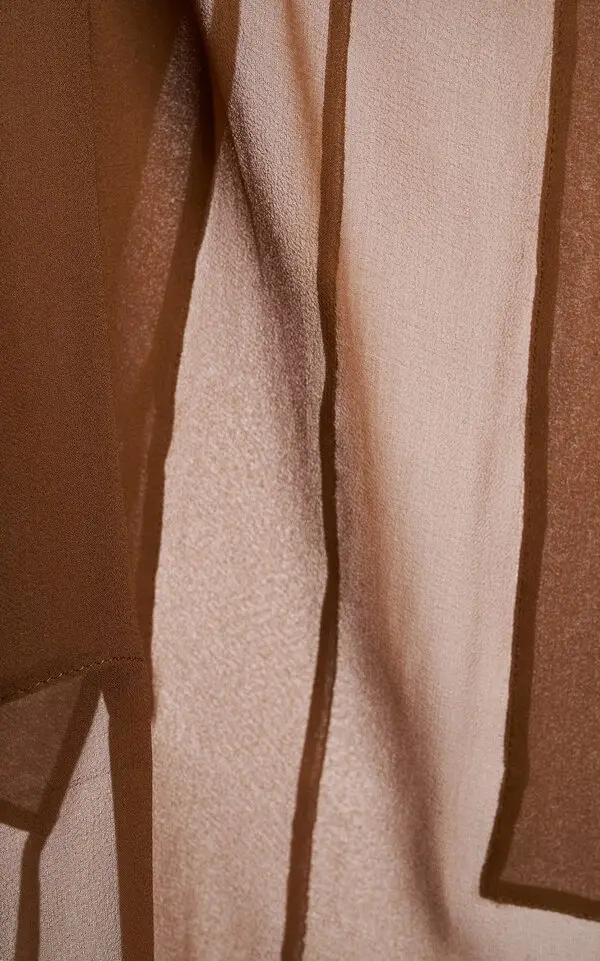 FERRAGAMO Silk Draped Knee Skirt - Tan