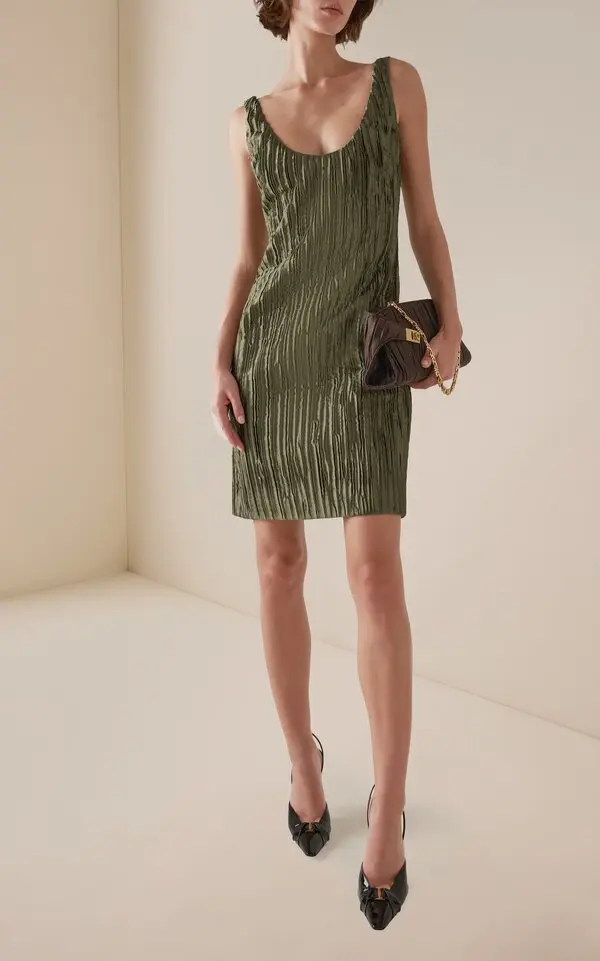 FERRAGAMO Silk-blend Mini Dress