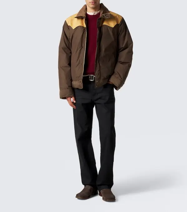Ralph Lauren Leather-trimmed Puffer Jacket
