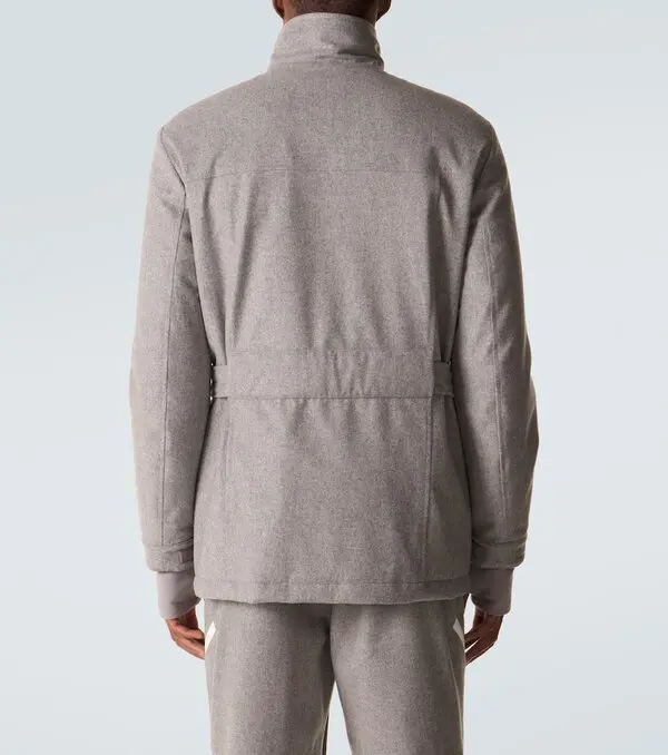 Brunello Cucinelli Belted Wool Ski Jacket