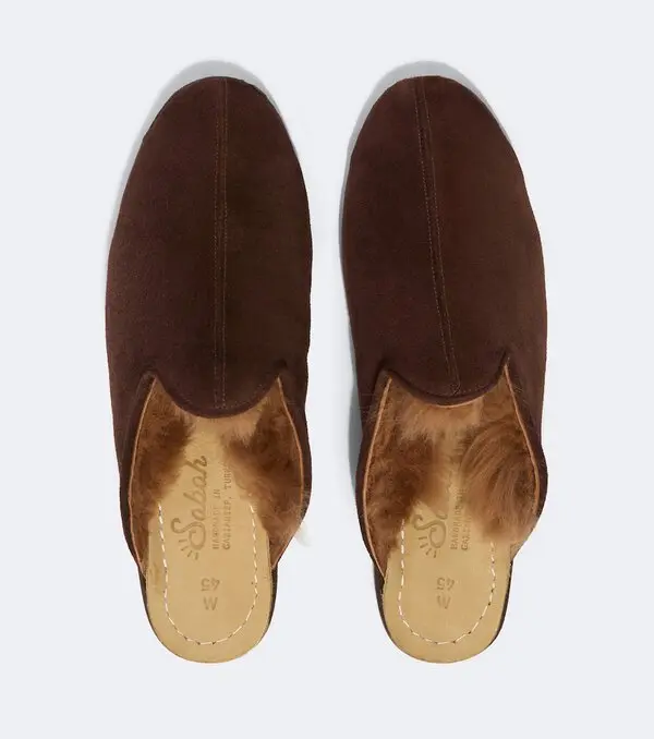 Sabah Shearling-lined Suede Mules