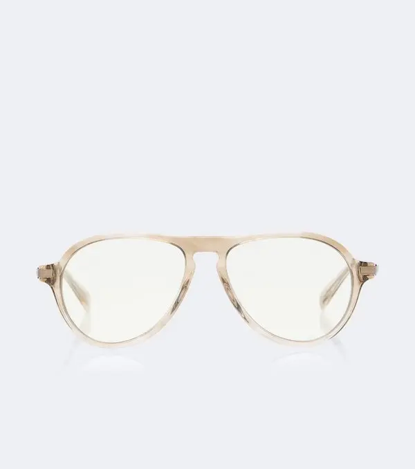 Brunello Cucinelli Sartorial Sunset Aviator Glasses