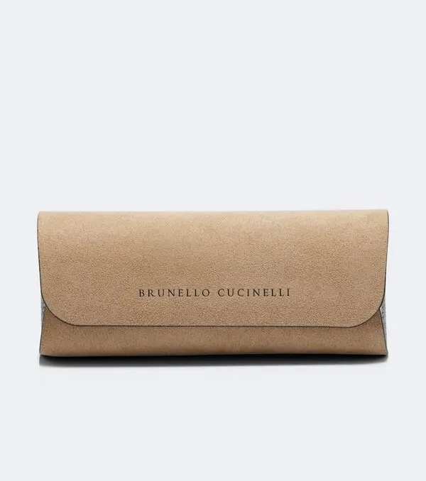 Brunello Cucinelli Sartorial Sunset Aviator Glasses