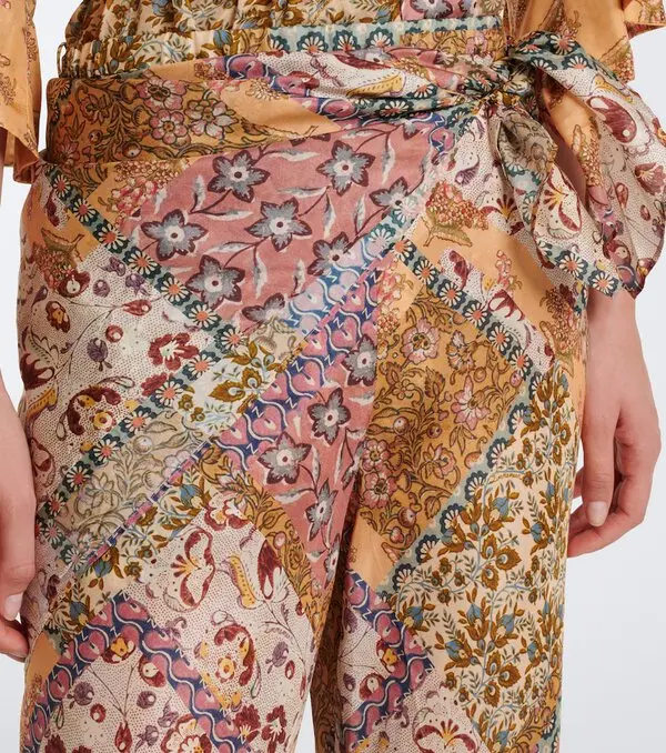 Zimmermann Fairlight Silk Habotai Wide-leg Pants