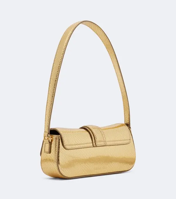 THE NEW ARRIVALS ILKYAZ OZEL Bodrum Metallic Leather Shoulder Bag
