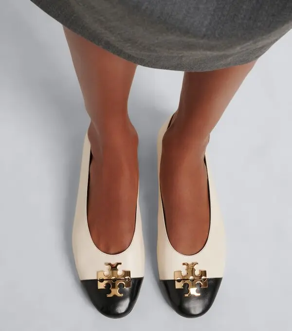 Tory Burch Charlie Leather Ballet Flats