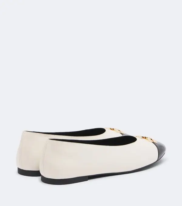 Tory Burch Charlie Leather Ballet Flats