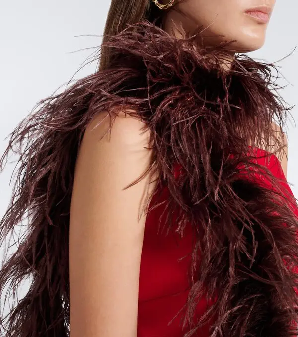 THE NEW ARRIVALS ILKYAZ OZEL Ilkyaz Feather Scarf