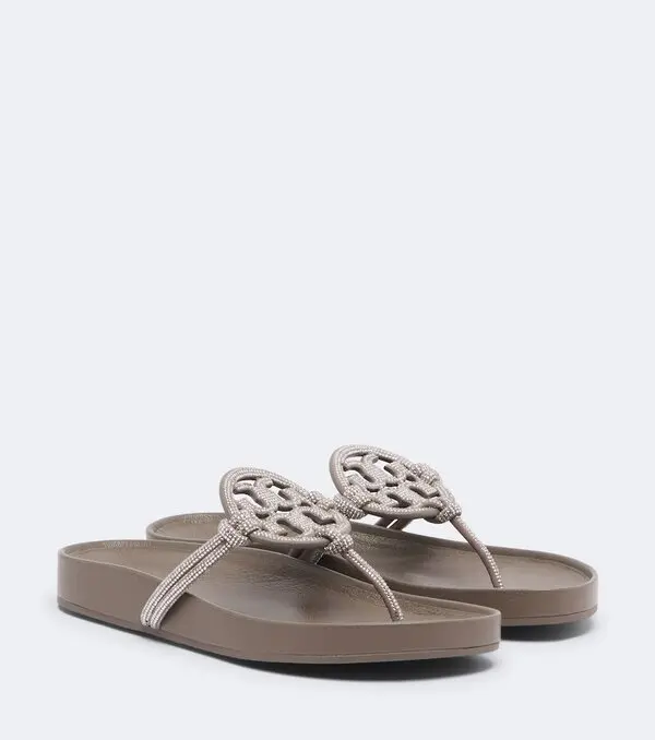 Tory Burch Miller Cloud Leather Thong Sandals