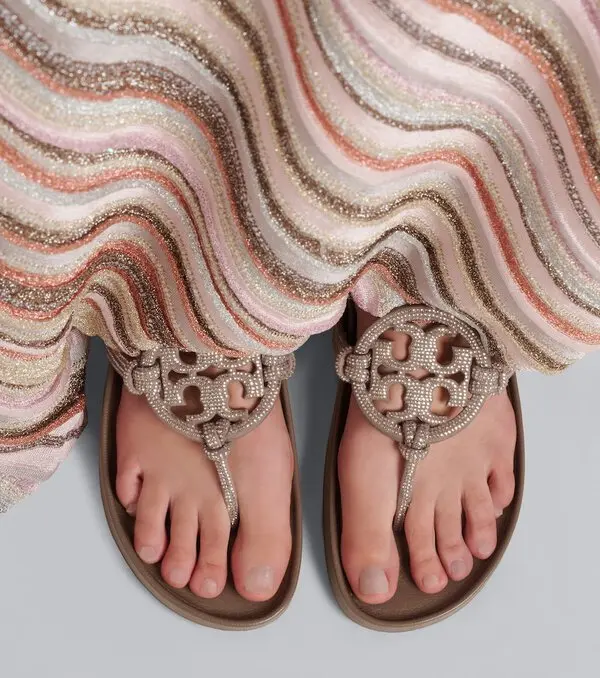 Tory Burch Miller Cloud Leather Thong Sandals